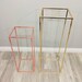 Chrome Modern Rectangle Stand Metal Geometric Vase/metal Frame/tall ...