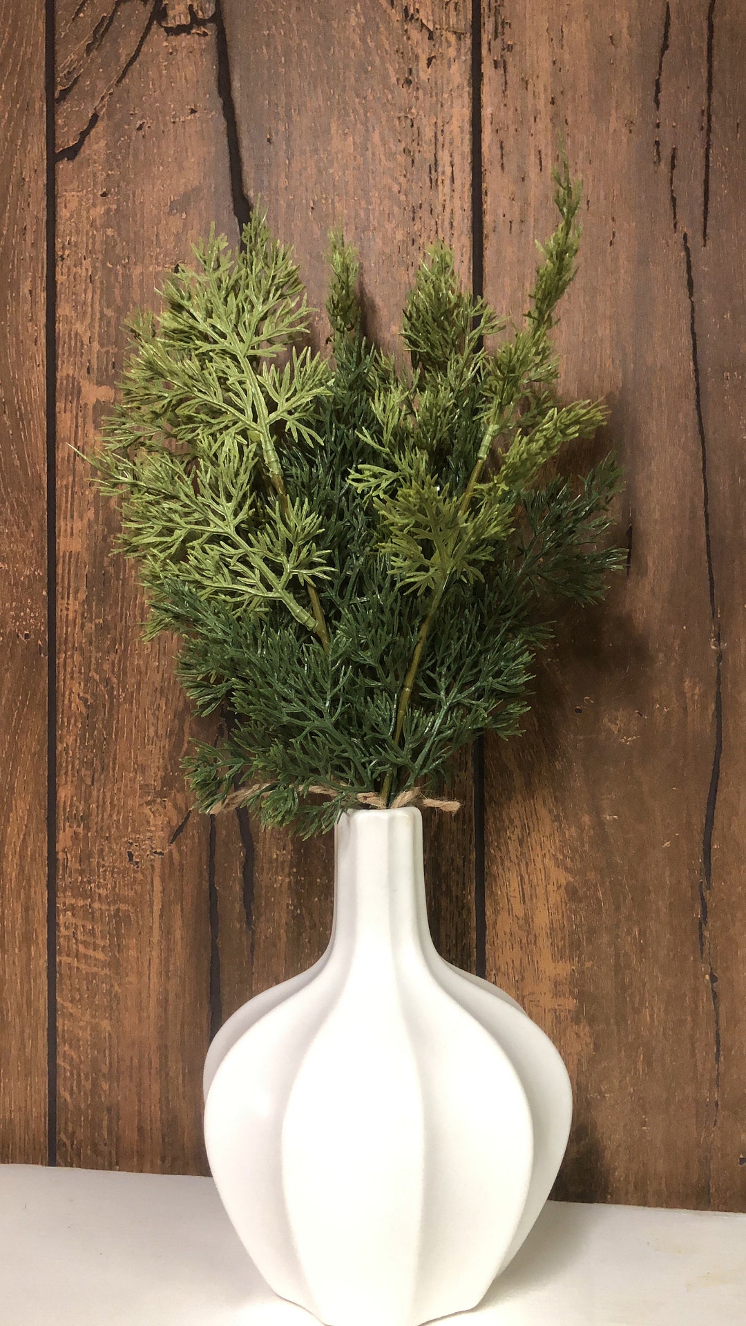 16" Real Touch Cedar Picks /faux Spray/autumn Decor/holiday Decor/fall ...