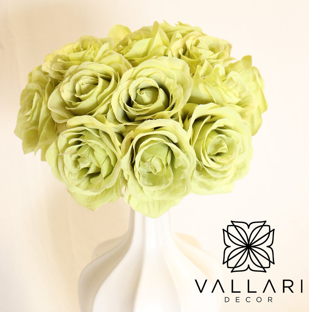 Green Rose Bush/violet Rose Bush/faux Flowers/mutiple Sizes/aisle Decor ...