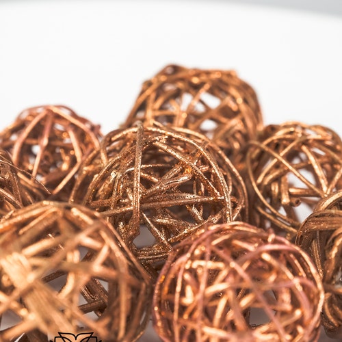 Brown Wicker Balls 8pc Decorative Balls Rustic Decor Ideas - Etsy
