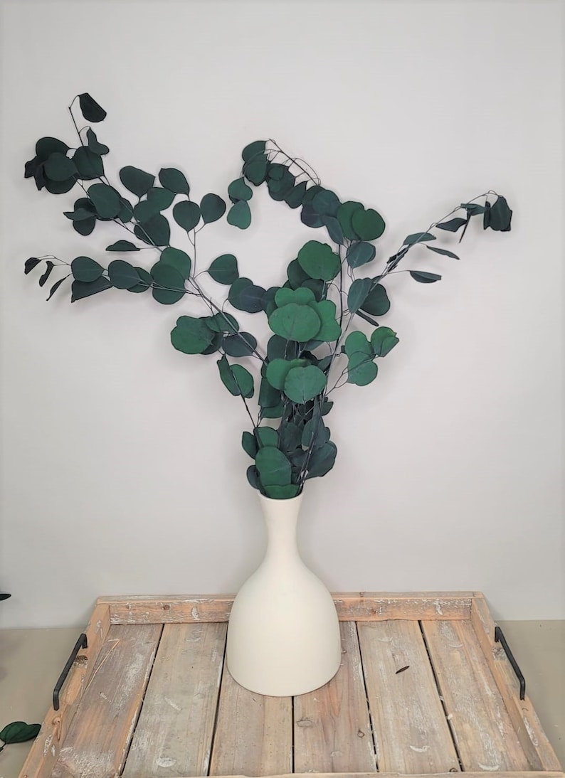 Red Round Eucalyptus/sprays/faux Spray/holiday Decor/fall - Etsy