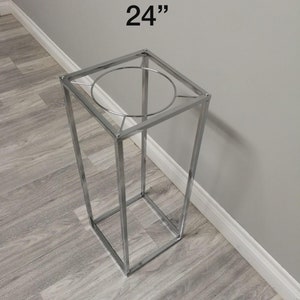 Chrome Modern Rectangle Stand Metal Geometric Vase/metal Frame/tall ...