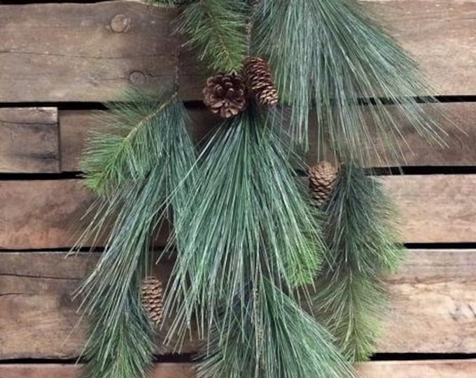 48 Pine Mixed Multi Vine Garland With Pine Cones/faux | Etsy