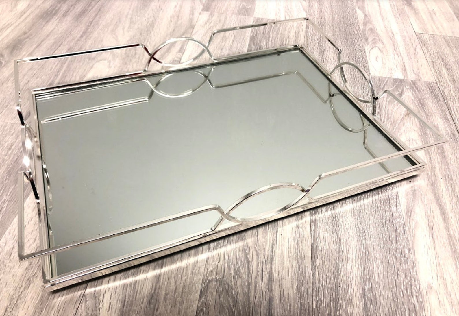 Silver Vanity Trays/ Perfume Tray/ Makeup Tray/ Cupcake Tray/ - Etsy