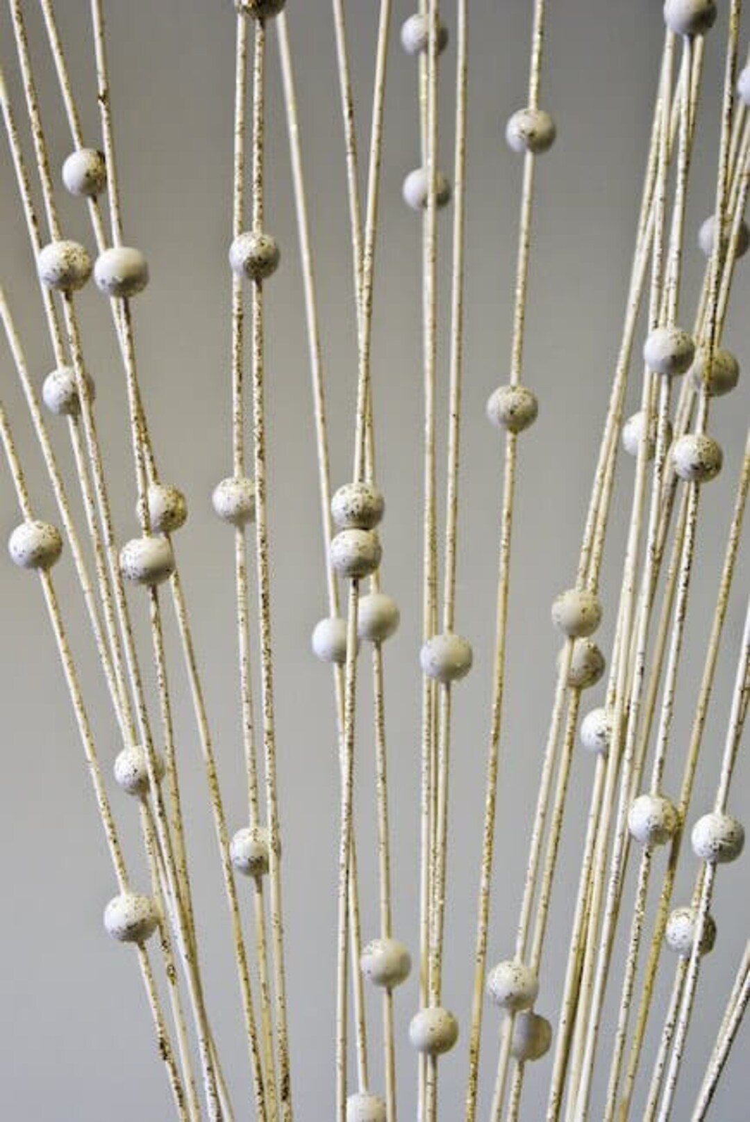 32" White Sparkle Pearl Bamboo Sticks/rustic Decor/home Decoration/home ...