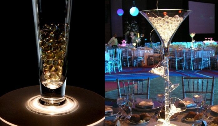 1 Pcs White/warm White/rgb Waterproof LED Lights for Centerpieces/vases ...