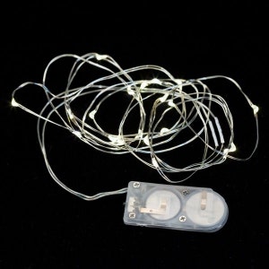 1 Meter Micro LED Fairy String Light 1M/10 Lights Waterproof. Silver ...