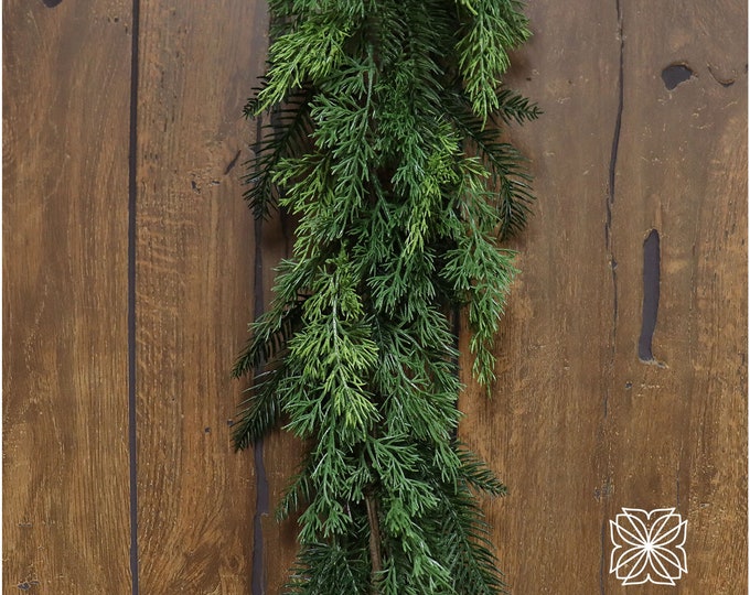 67/88 Real Touch Cedar and Hemlock Garland/vines - Etsy
