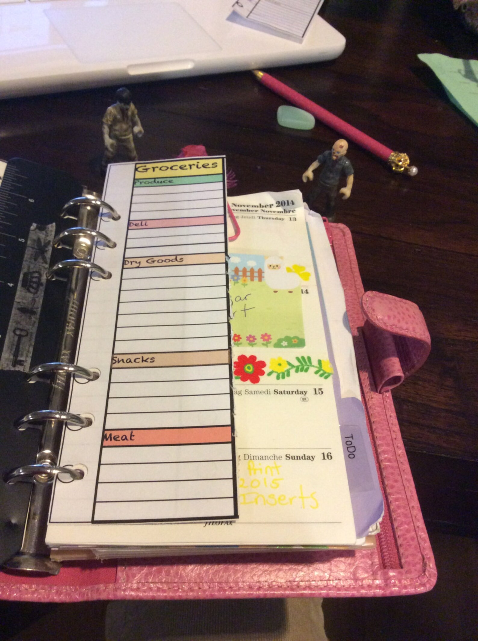 Planner Insert Grocery List Two Sidedpersonal Size Planner - Etsy