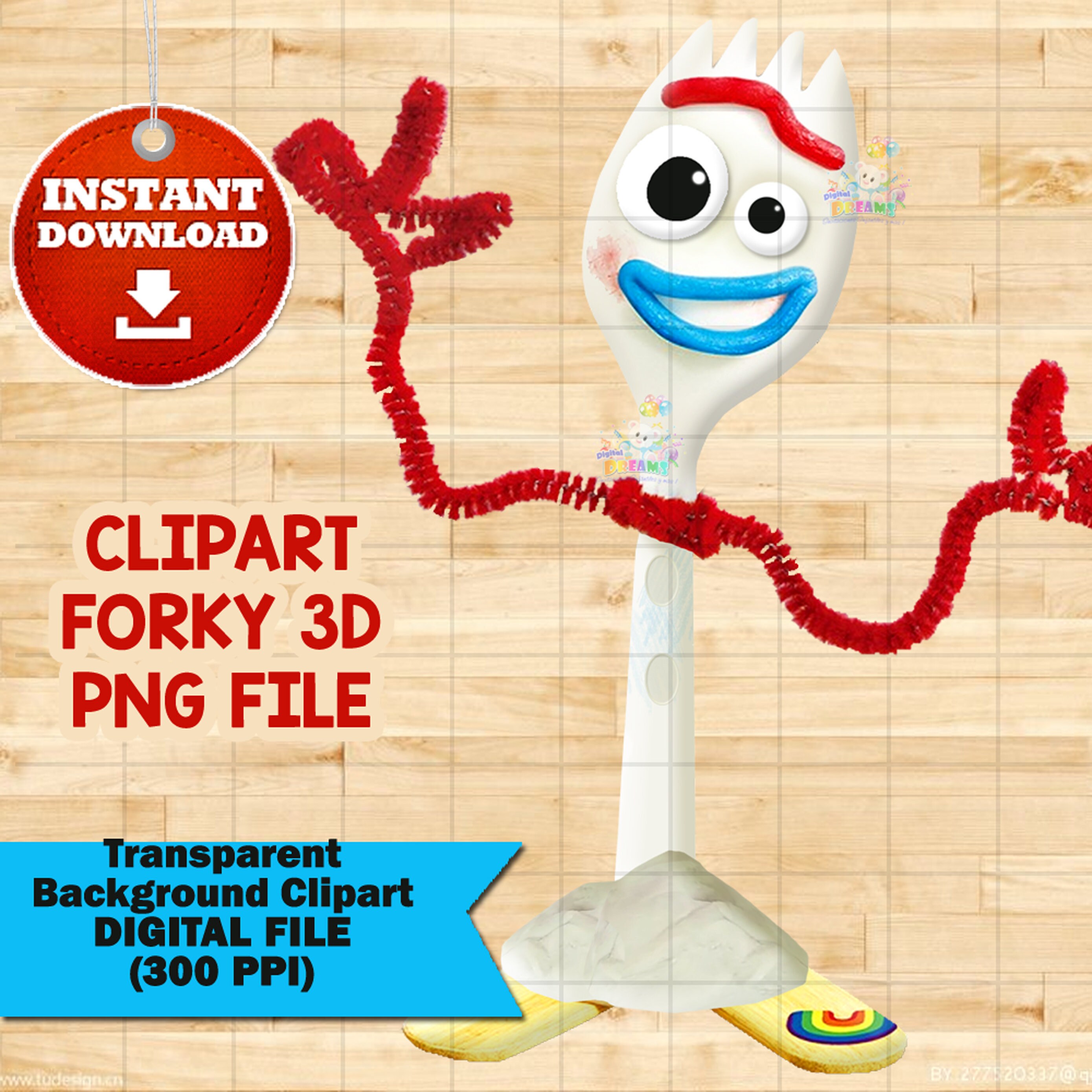 Forky png Toy Story Forky cutfiles Forky Transfer File | Etsy