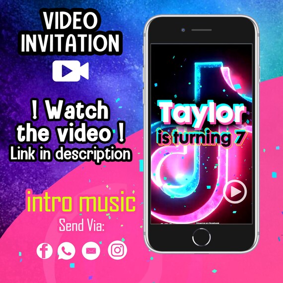 Tik Tok Invitations Templates Free - prntbl.concejomunicipaldechinu.gov.co