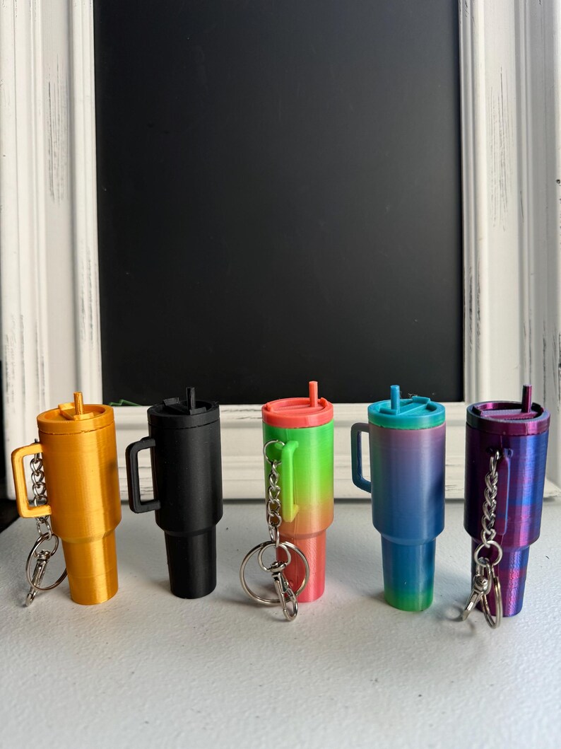 Miniature Stanley Inspired Cup Tumbler Keychains for Chapstick - Etsy