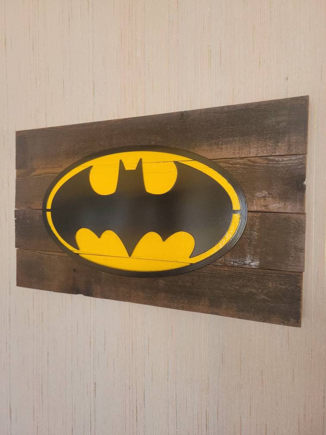 Batman Sign Rustic Cedar Pallet Wood DC Comics Super Hero Sign ...