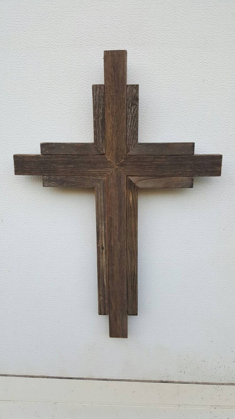 Unique Old School Rustic Cedar Wood Cross Wall Hanging Cross | Etsy