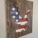 Rustic Wood American Flag, American Eagle, Patriotic Decor, American ...