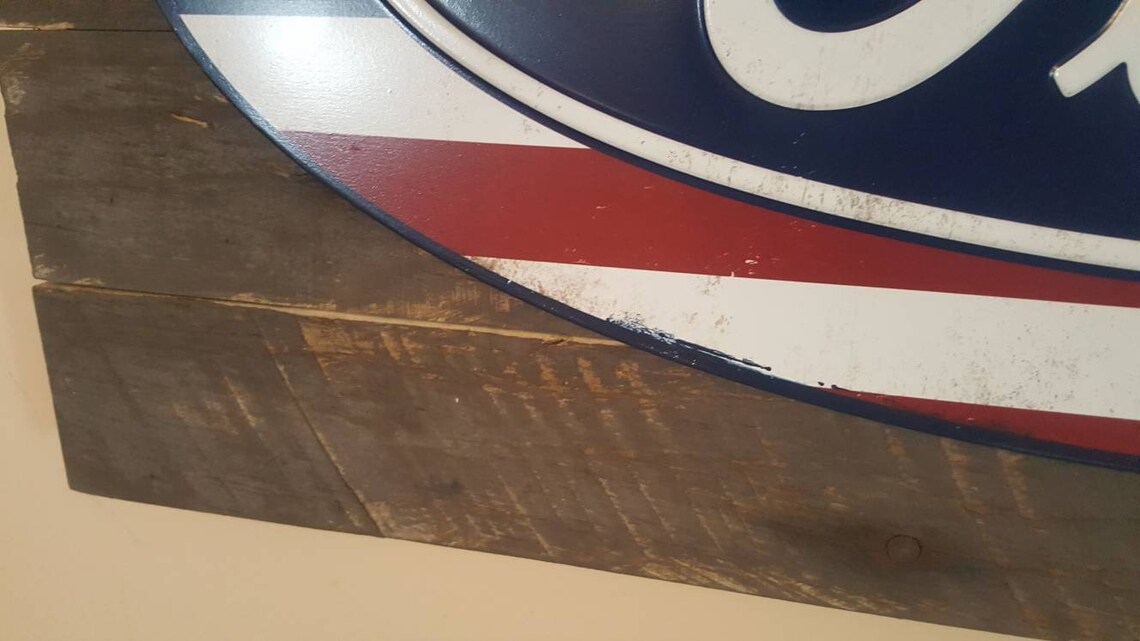 Ford Car Sign Rustic Pallet Wood Decor Car Show Stars and Stripes ...