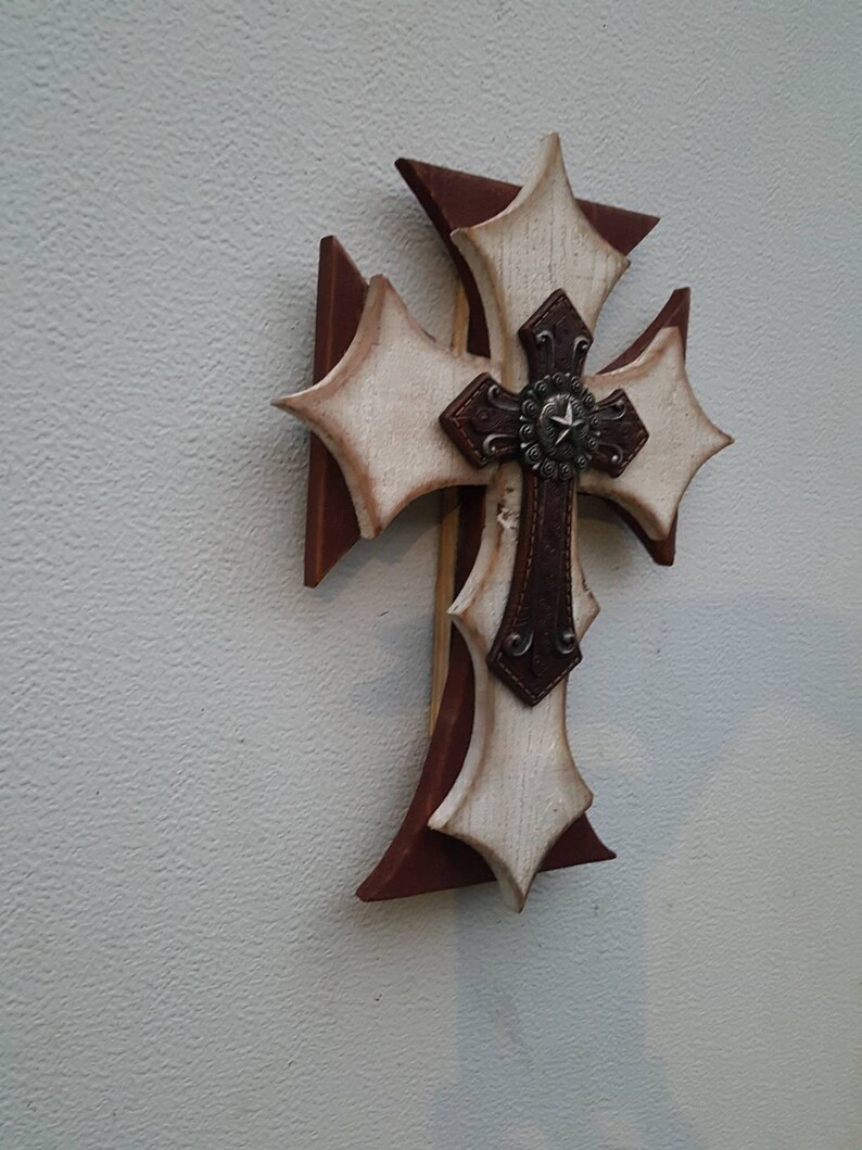 Western Star Cross Rustic Pallet Cedar Wood Wall Cross Hanging - Etsy