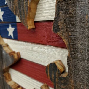 Rustic Wood American Flag, American Eagle, Patriotic Decor, American ...