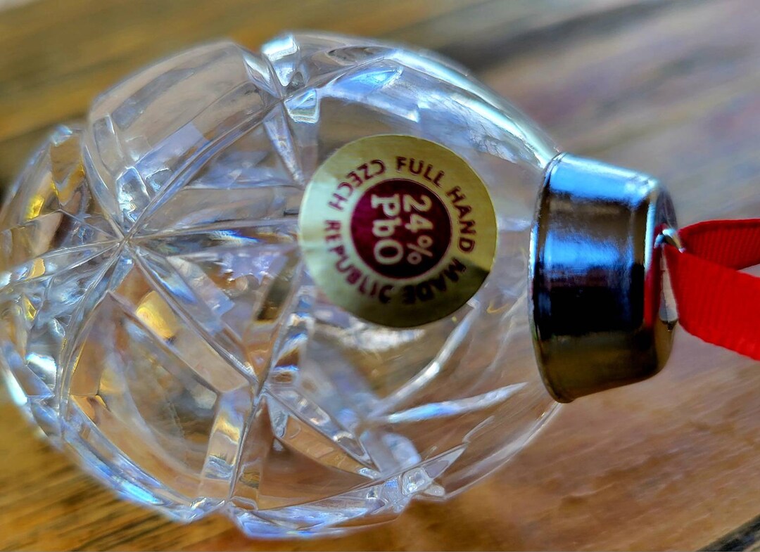 Vintage Lead CRYSTAL ORNAMENT Made in Czech Republic - Etsy