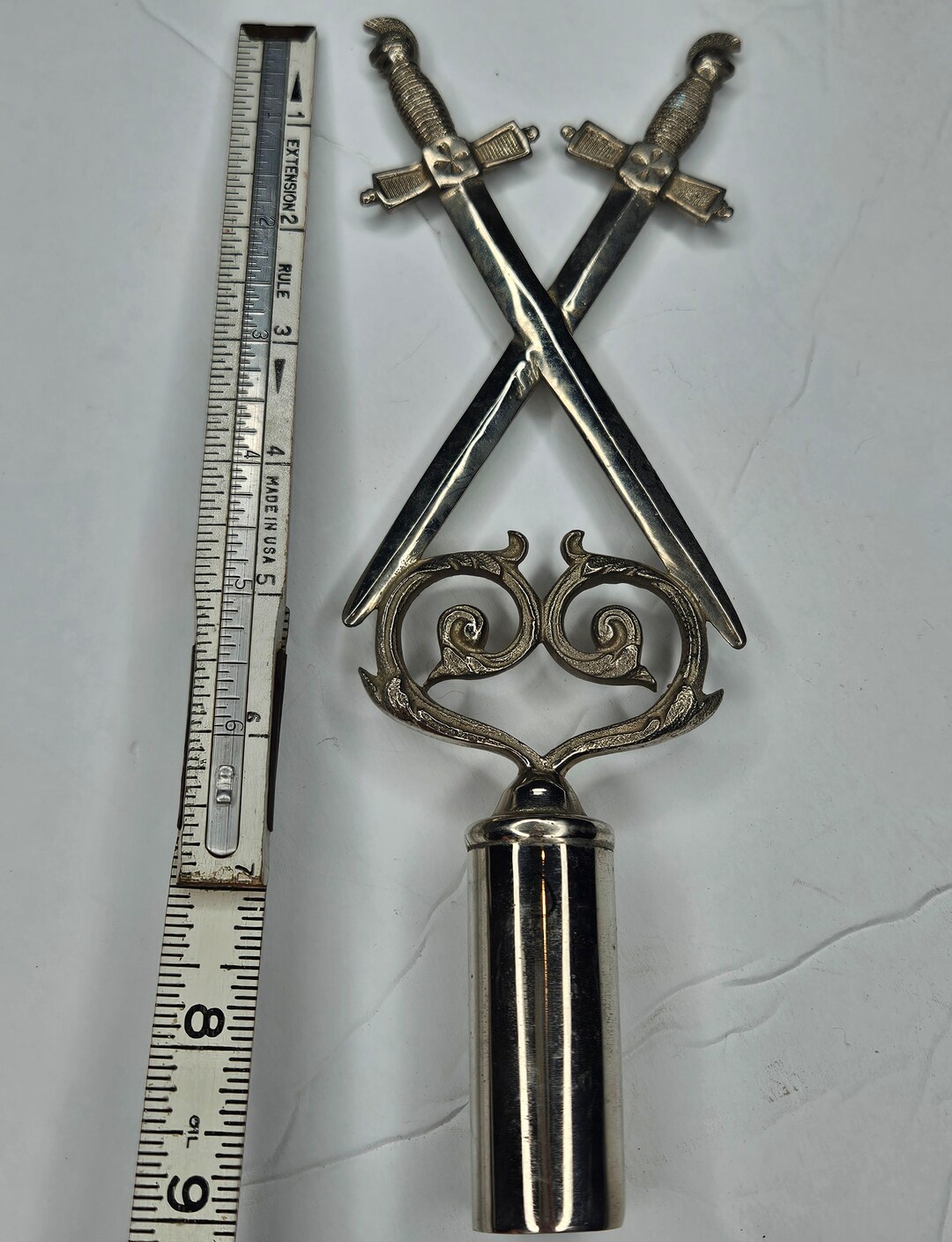 Vintage MASONIC ROD Staff Topper - Etsy