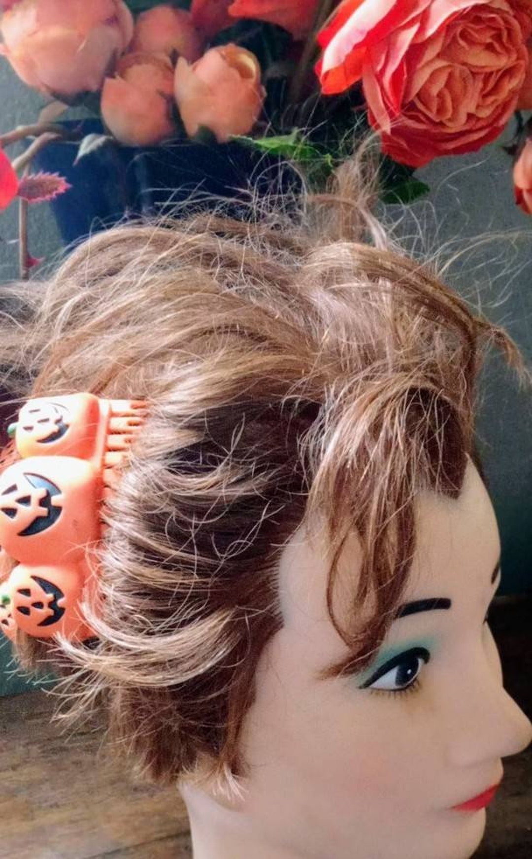 Vintage Pumpkin HAIR COMBS 1988 Jack-o-lantern - Etsy