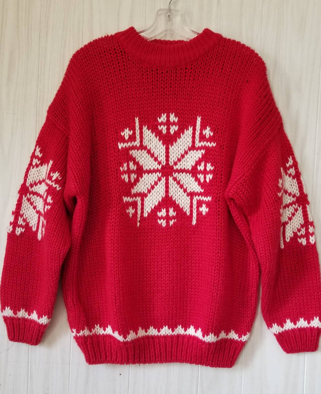 SNOWFLAKE SWEATER - Etsy