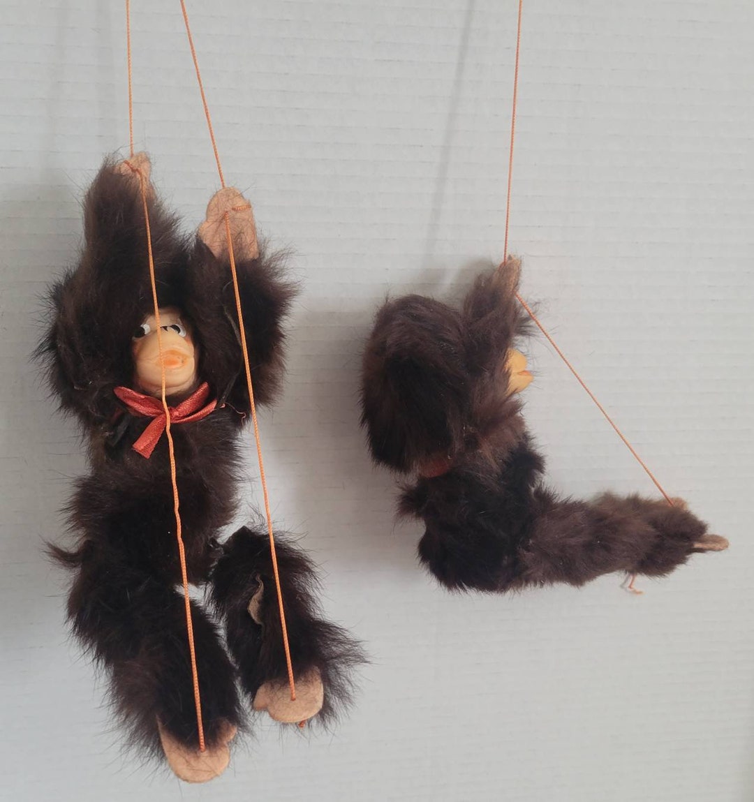 Vintage Mink Marionette Monkeys - Etsy