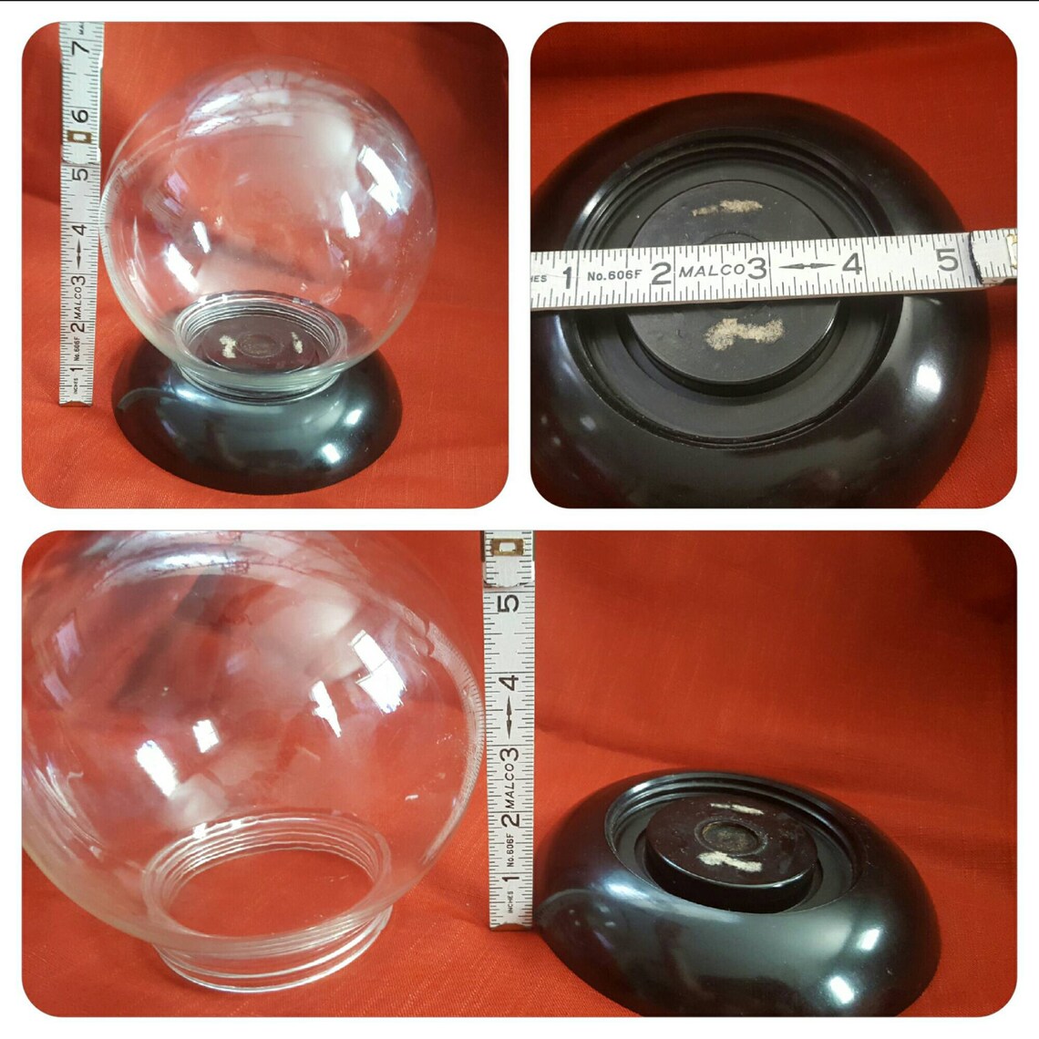 Vintage Lewis P Weil GLASS GLOBE Display | Etsy