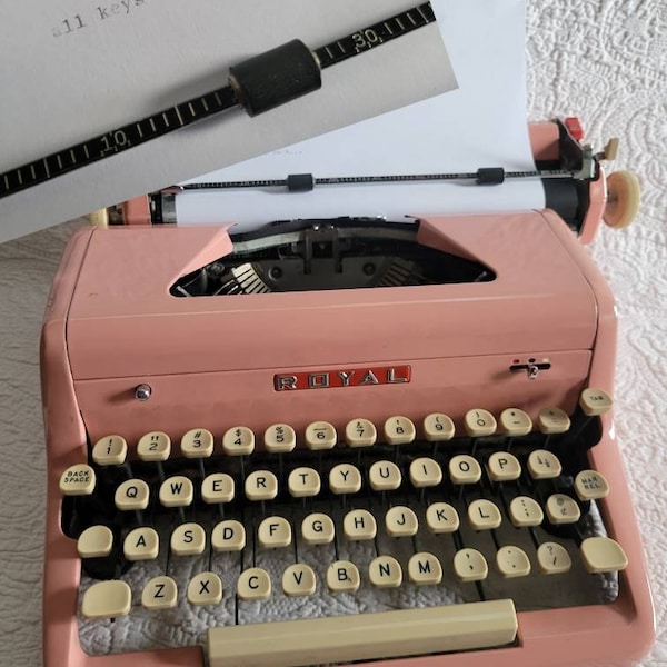 Pink Typewriter - Etsy