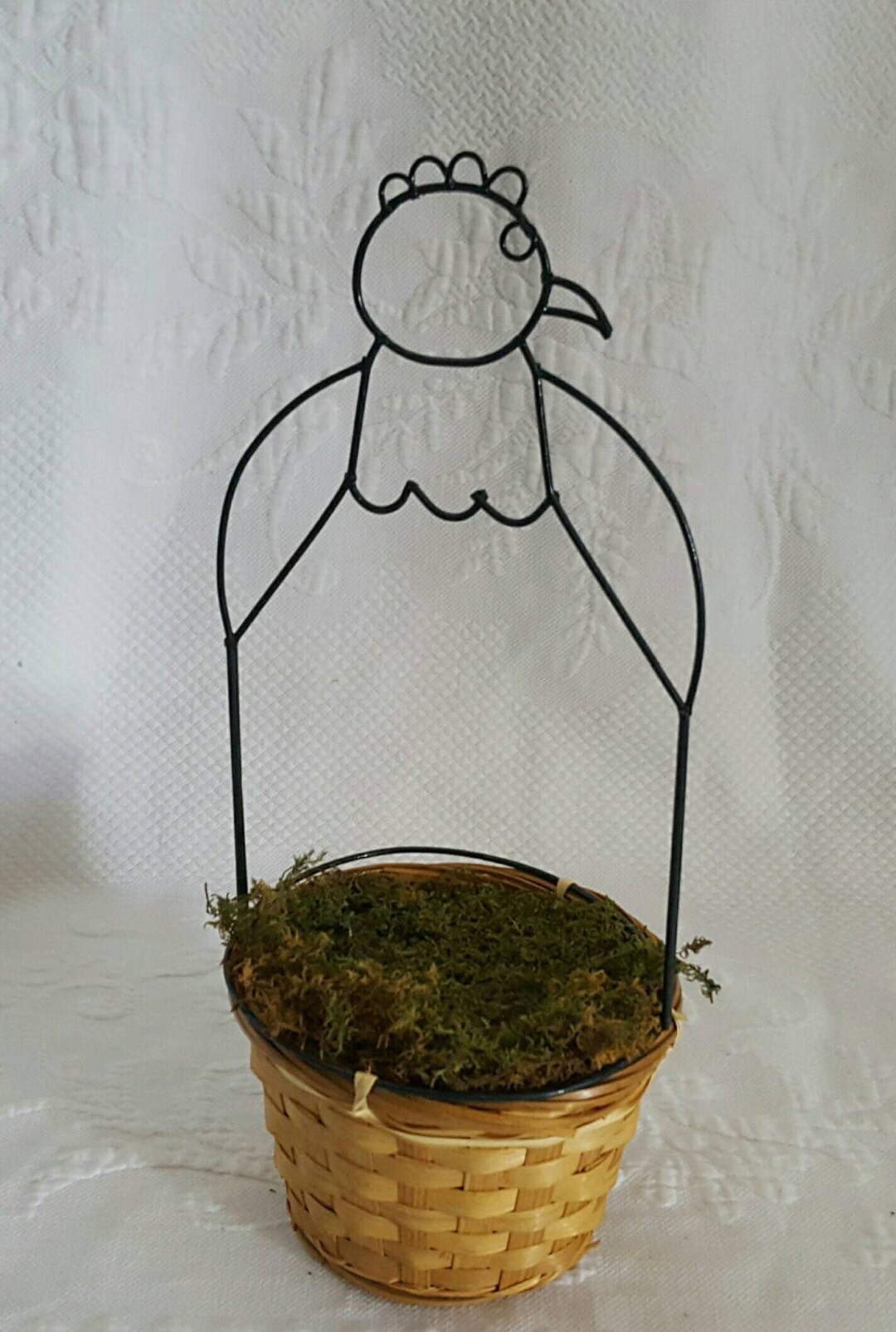 Vintage Wire CHICKEN BASKET - Etsy
