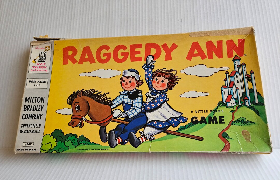 Vintage Raggedy Ann Board Game - Etsy
