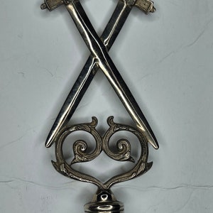 Vintage MASONIC ROD Staff Topper - Etsy