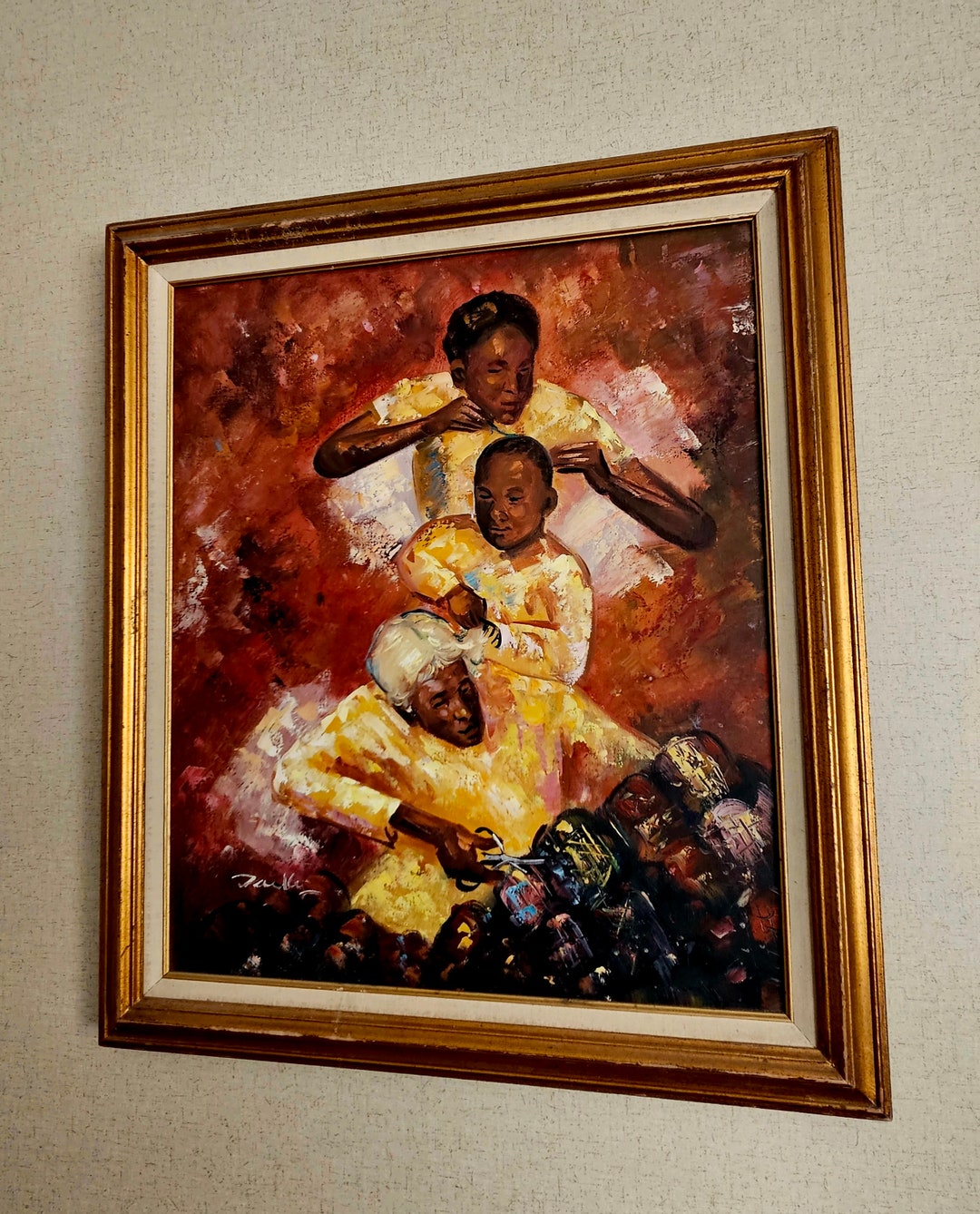 Vintage GENERATIONS Oil Painting - Etsy