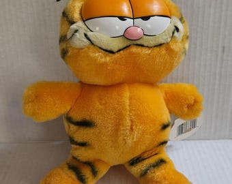 Vintage Dakin Garfield Pink New Baby "it's A Girl" Window Clinger Plush ...