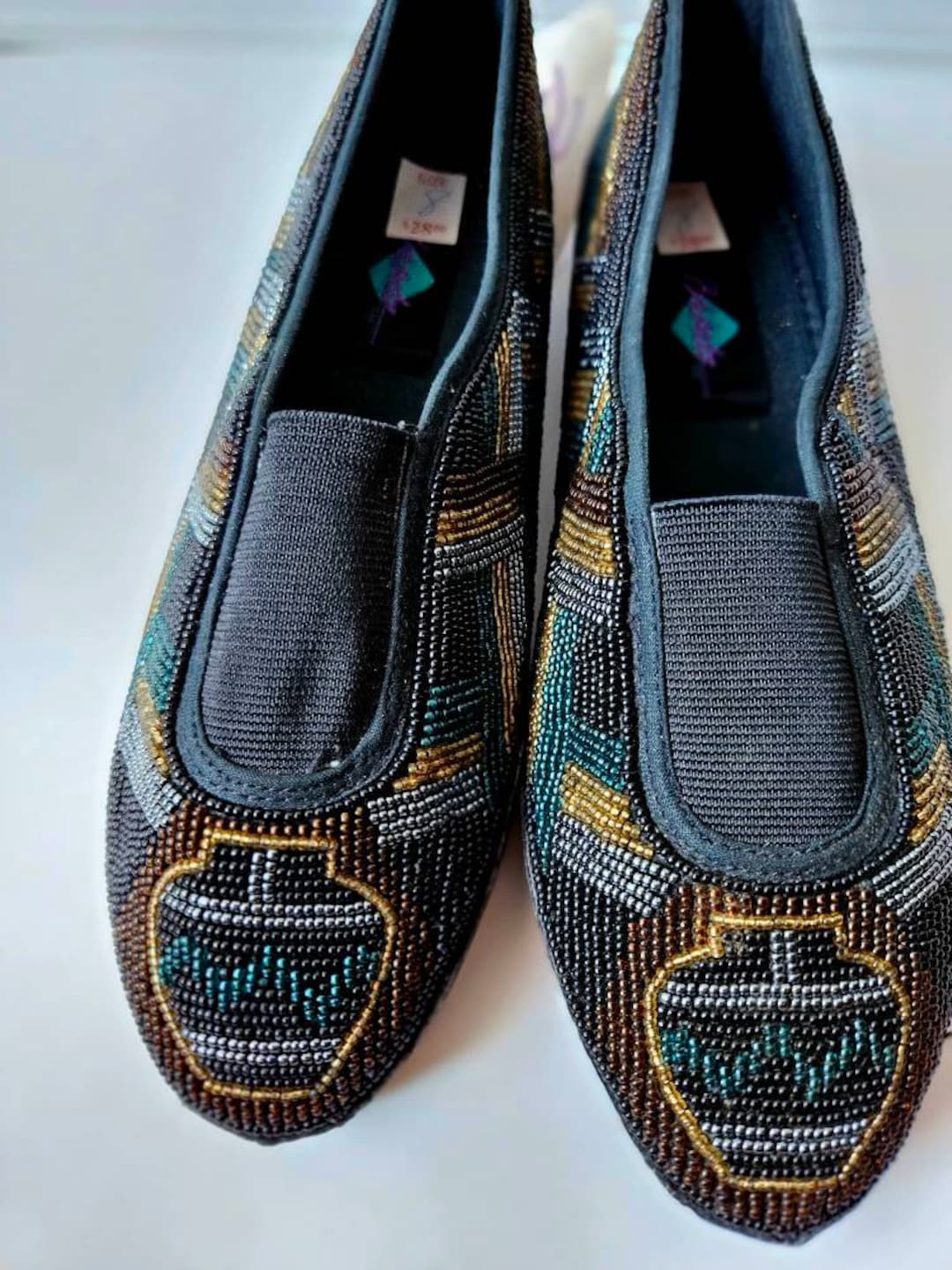 Vintage Beadz Slip on Shoes - Etsy