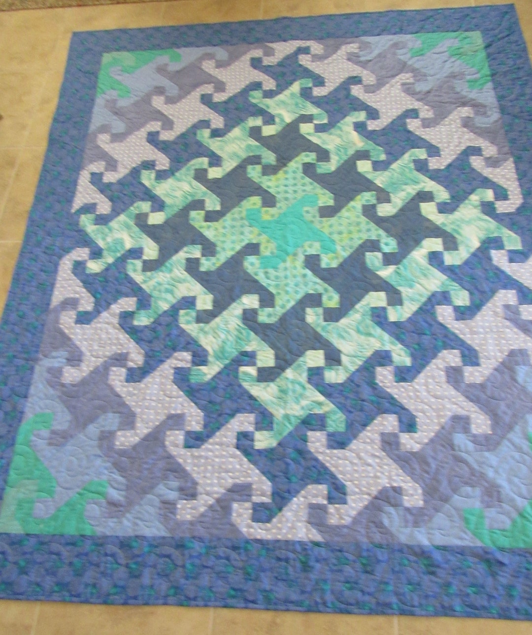 Cosmic Snails Tails Quilt - Etsy