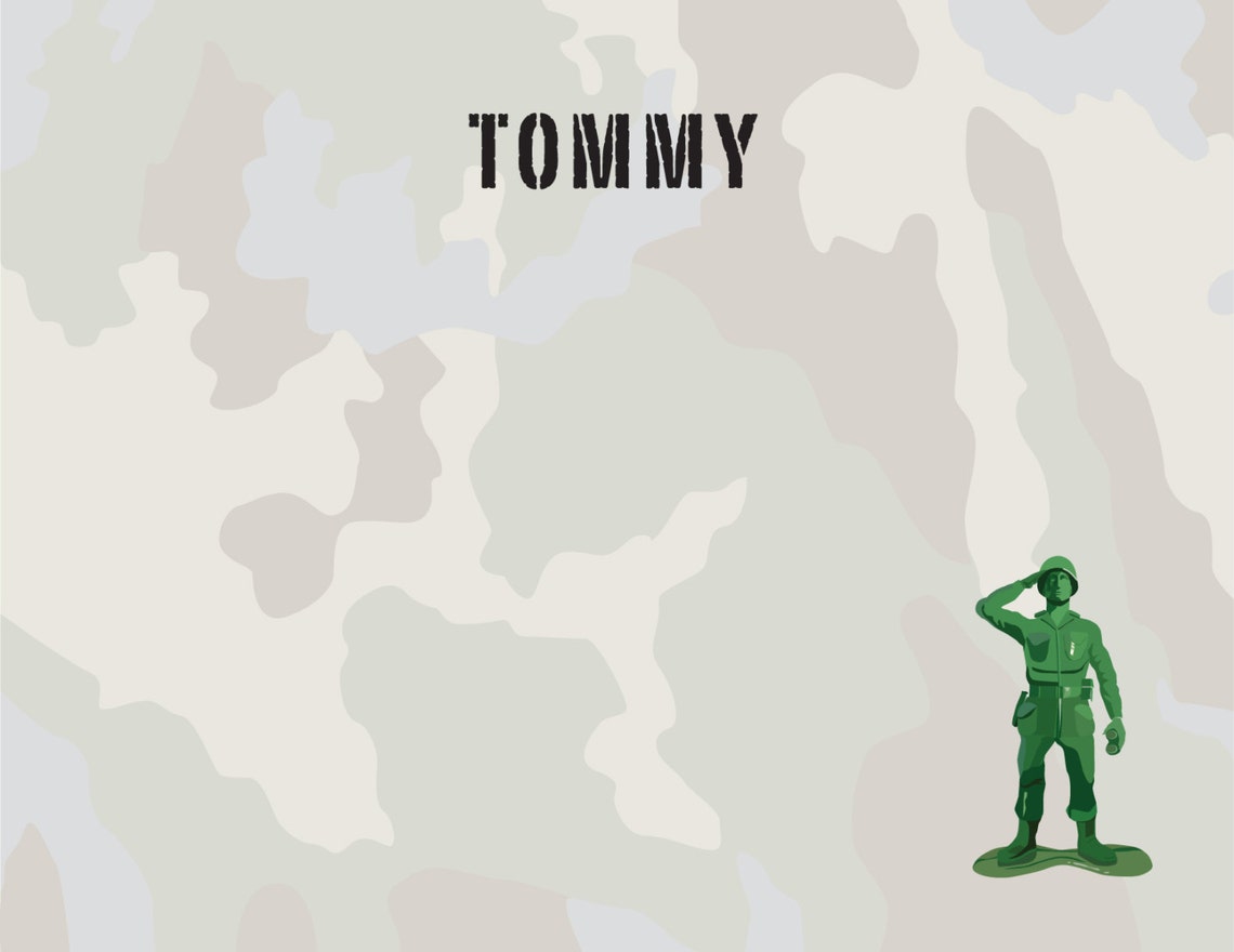 ARMY Man Stationery - Etsy