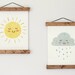Sunshine Nursery Print, Sun and Cloud Art Print, Neutral Nursery Decor ...