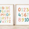 Rainbow Alphabet Poster, Nursery Alphabet Print, ABC Poster, Nursery ...