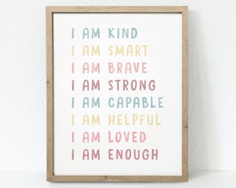 I Am Smart Poster | Etsy