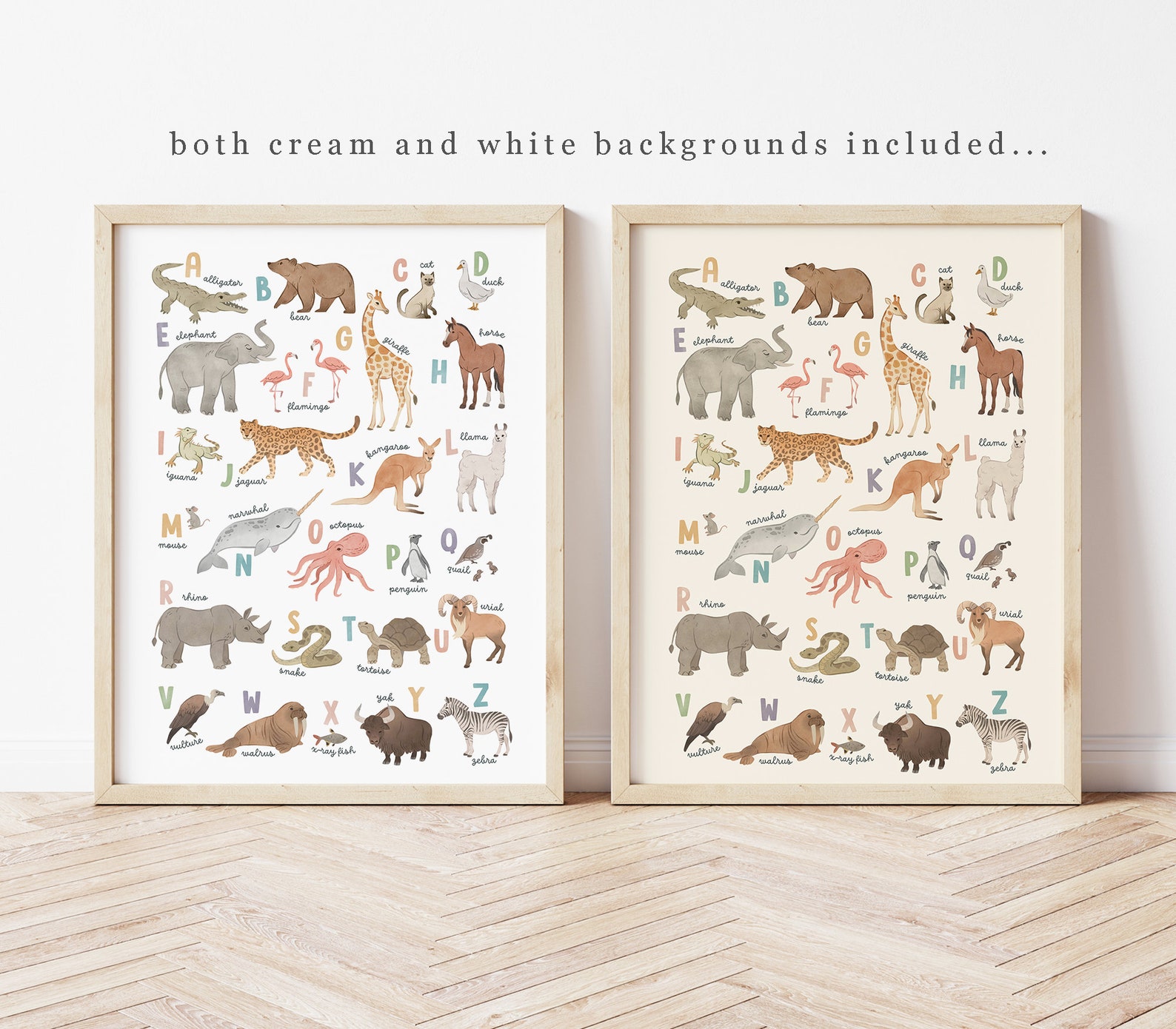 Animal Alphabet, Animal ABC Poster, Classroom Decor, Educational Art ...