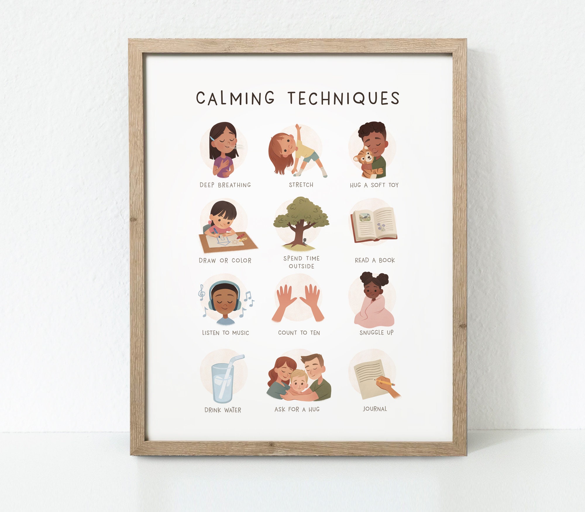 Feelings Poster Calming Techniques Calming Corner Emotions - Etsy UK
