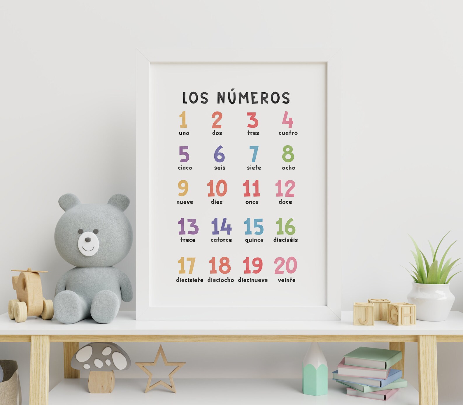 Educational Spanish Prints Set of 6 Preschool Posters | Etsy