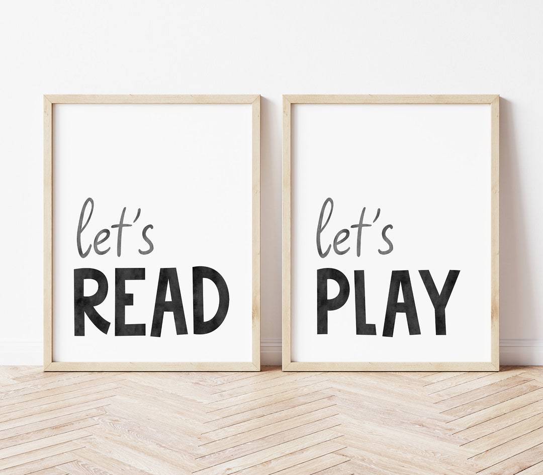 Let's Read Let's Play, Let's Read Print, Let's Play Print, Playroom ...