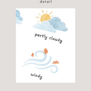 Weather Poster Educational Print Printable Wall Art Weather | Etsy
