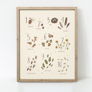 Woodland Alphabet Poster, Woodland Alphabet Print, Woodland Nursery ...