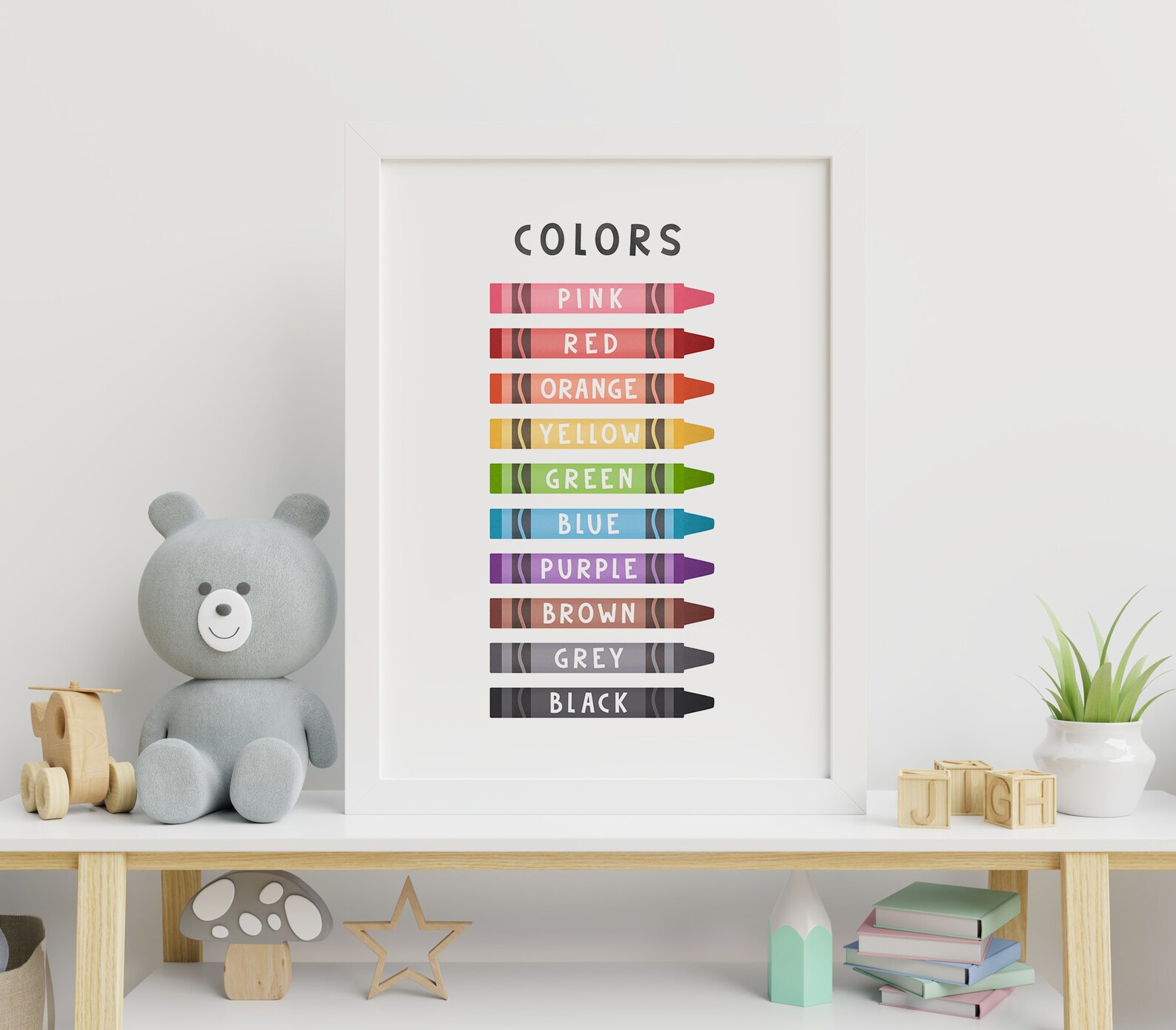 Educational Prints Set of 8 Preschool Posters Classroom - Etsy