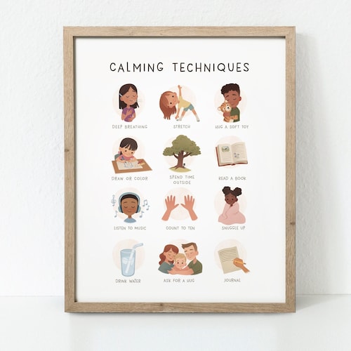 Feelings Poster Calming Techniques Calming Corner Emotions - Etsy
