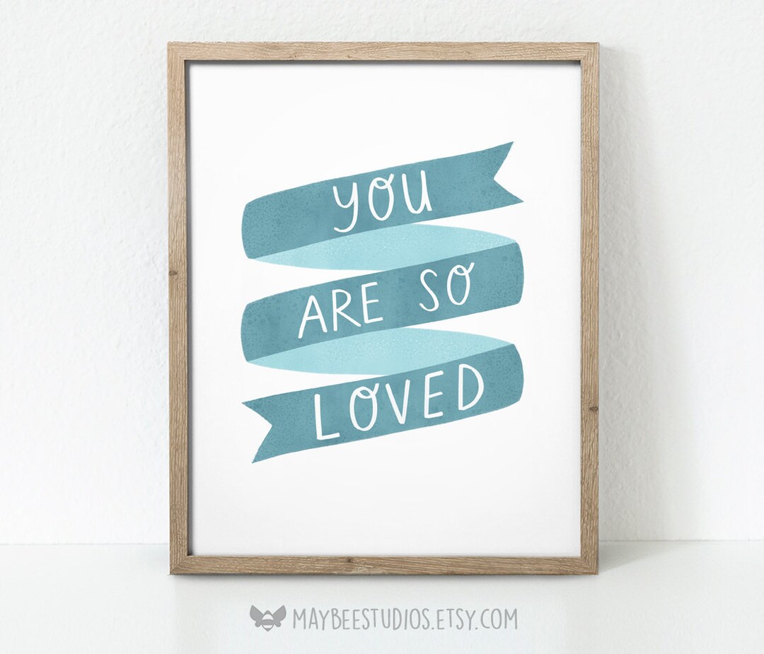 You Are so Loved Nursery Wall Art, Nursery Printable, Baby Room Decor ...