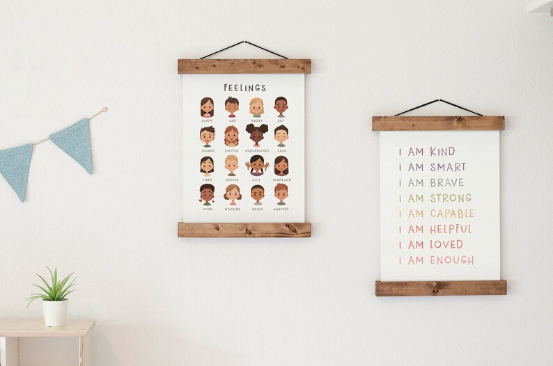 Feelings Poster Emotions Chart Classroom Decor Affirmations | Etsy